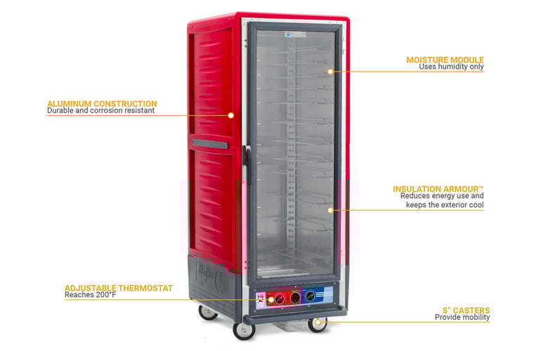 Metro C539-MFC-U Full Height Insulated Mobile Heated Cabinet w/ (18 ...