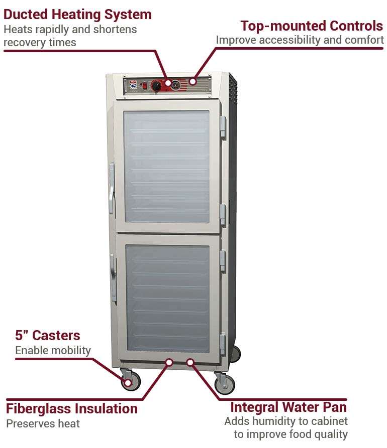 Metro C569-SDC-UPDC Full Height Insulated Mobile Heated Cabinet w/ (17 ...