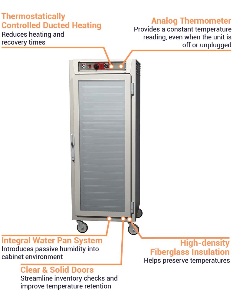 Metro C569-SFC-LPFS Full Height Insulated Mobile Heated Cabinet w/ (35 ...