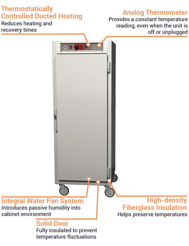 Metro C569-SFS-L Full Height Insulated Mobile Heated Cabinet w/ (35 ...