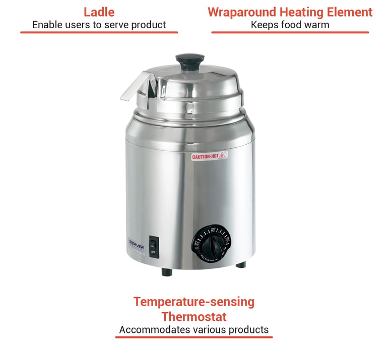 Server 3 qt All Purpose Topping Warmer - 1 oz Increments, 120v (82500)