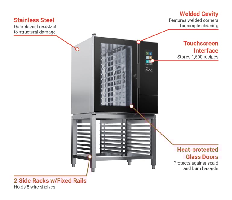 Blodgett INVOQ 101BE INVOQ Single Full Size Combi Oven - Boiler ...