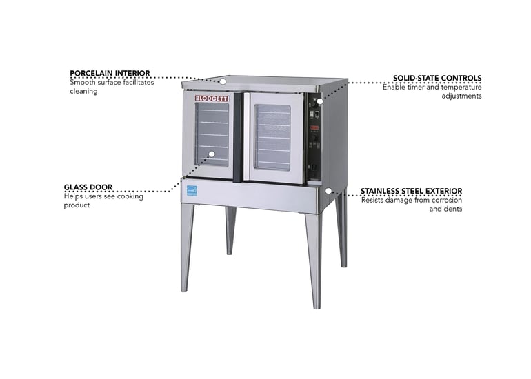 Duke 59-E4XX Double Half Size Electric Convection Oven - 8.0 kW, 208v/1ph