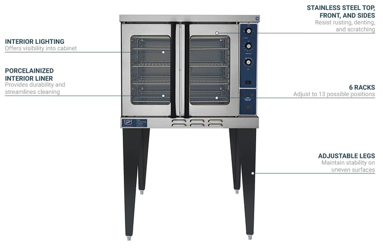 Duke 613Q-E3XX Single Full Size Electric Convection Oven - 10.0 kW ...