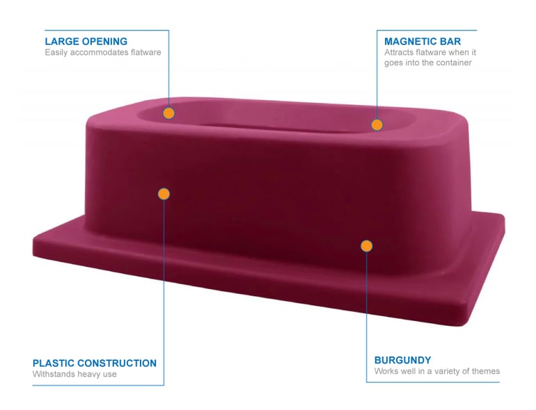 San Jamar KA1951RD Flatware Retriever, Fits Slim Jim Can, 6 1/2"H ...