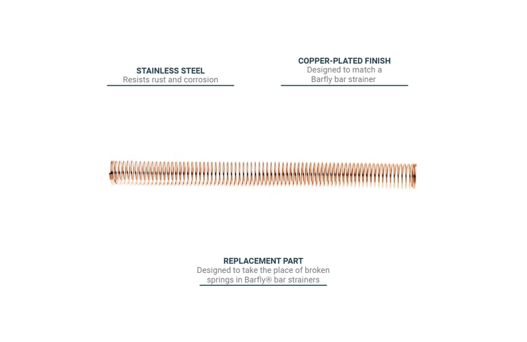 Barfly Replacement Spring for Barfly® Bar Strainers - Stainless Steel ...