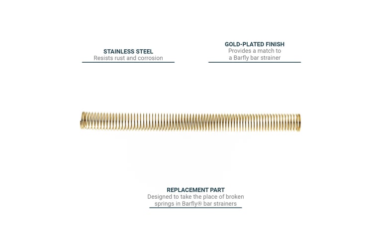 Barfly Replacement Spring for Barfly® Bar Strainers - Stainless Steel ...