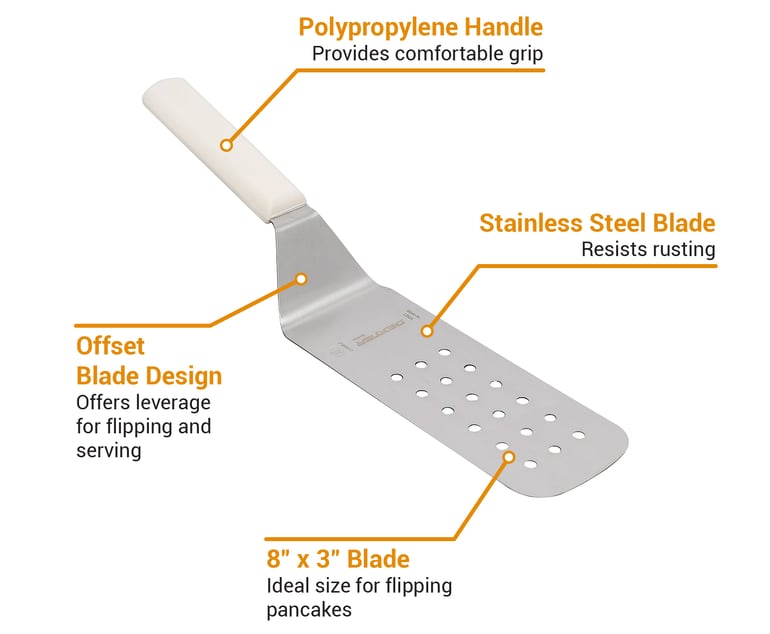 Dexter Russell P94857 8"x3" Cake Turner w/ Polypropylene Handle ...