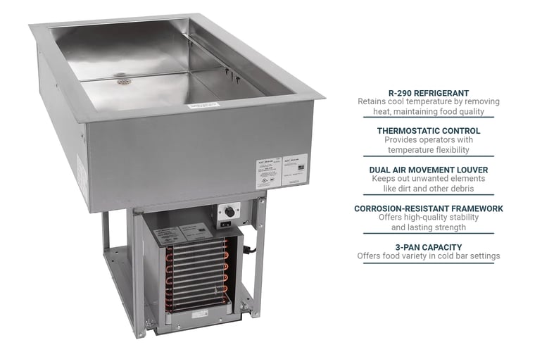 Alto-Shaam 300-CW 44 1/4" Drop In Cold Well w/ (3) Pan Capacity, Cold ...