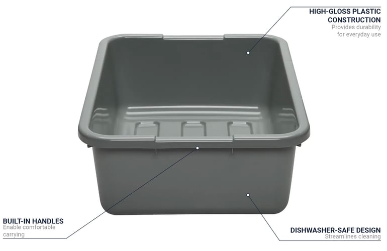 Cambro 21157CBP180 Cambox® Bus Box - 15 3/16" x 20 3/16" x 6 15/16 ...
