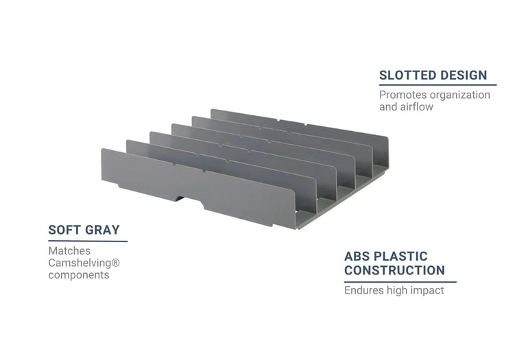 Cambro CSDDC5151 10 Slot Rack for Dome Drying Rack, Soft Gray