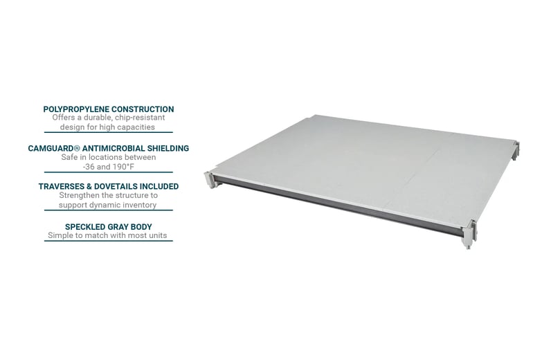Cambro EXSK2148S5480 Camshelving Elements XTRA Solid Shelf Plate Kit ...