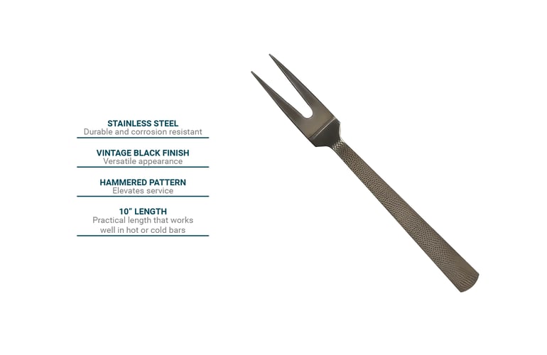 American Metalcraft BLHF10 10" Cold Meat Fork with 18/0 Stainless Grade ...