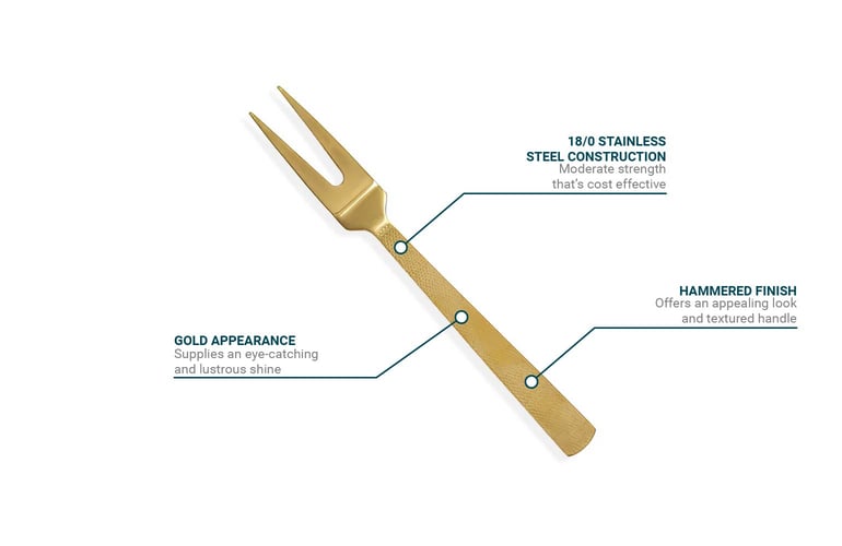 American Metalcraft GVHF10 10" Cold Meat Fork with 18/0 Stainless Grade ...
