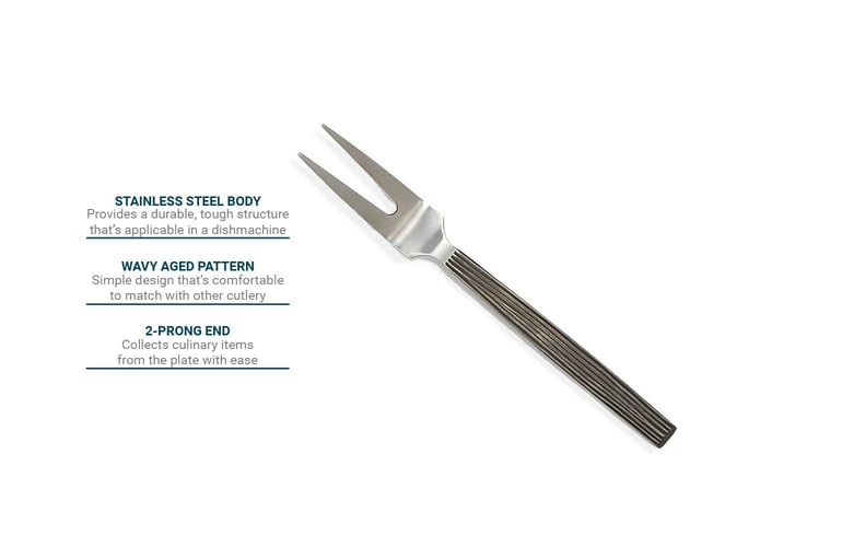 American Metalcraft WVAF10 10" Cold Meat Fork with 18/0 Stainless Grade ...