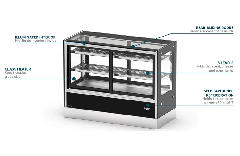 Vollrath RDCCB-48SS 48" Self Service Countertop Refrigerated Display ...