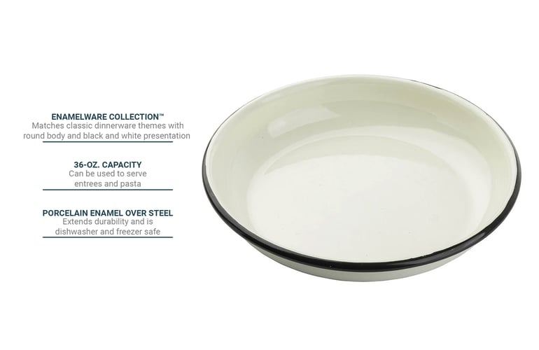 Tablecraft 11154 10" Round Coupe Enamelware Collection™ Plate ...