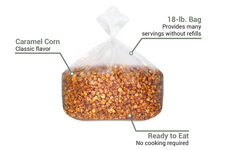 Gold Medal 3729 18 lb Bag in a Box Old Fashioned Caramel Corn