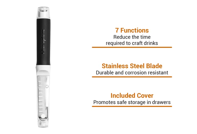 Microplane 7 in 1 Ultimate Bar Tool w/ Stainless Blade (183896)