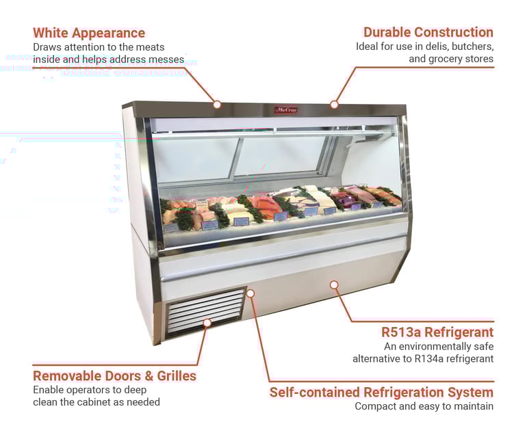 Howard-McCray 120" Full Service Fish/Poultry Case w/ Straight Glass ...