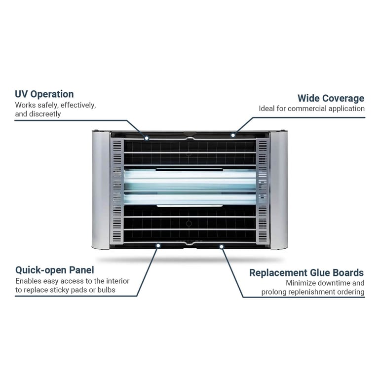 Vector by Catchmaster Wall Mount UV Fly Light Trap w/ Glue Board - 2900 ...