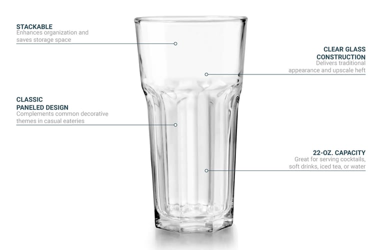 Fortessa 22 oz Chez Bistro Cooler Glass (CHEZBIS.V440690)