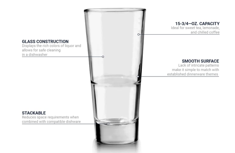 Fortessa 15 3/4 oz Elixir Cooler Glass (ELIXIR.V442290)