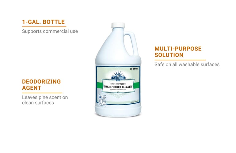 Performance Plus 1 gal Multipurpose Cleaner, Pine Scented (PP-28125)