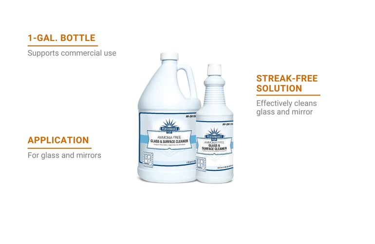 Performance Plus 1 gal Glass & Surface Cleaner - Ammonia Free (PP-28128)