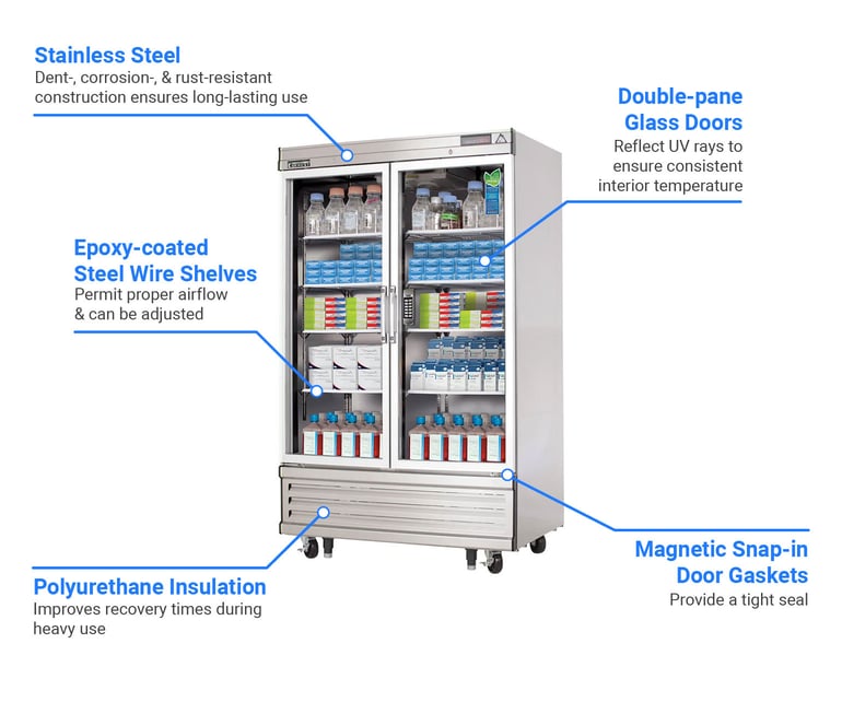 Everest Refrigeration EBGR2-LAB 54 1/8" Two Section Laboratory ...