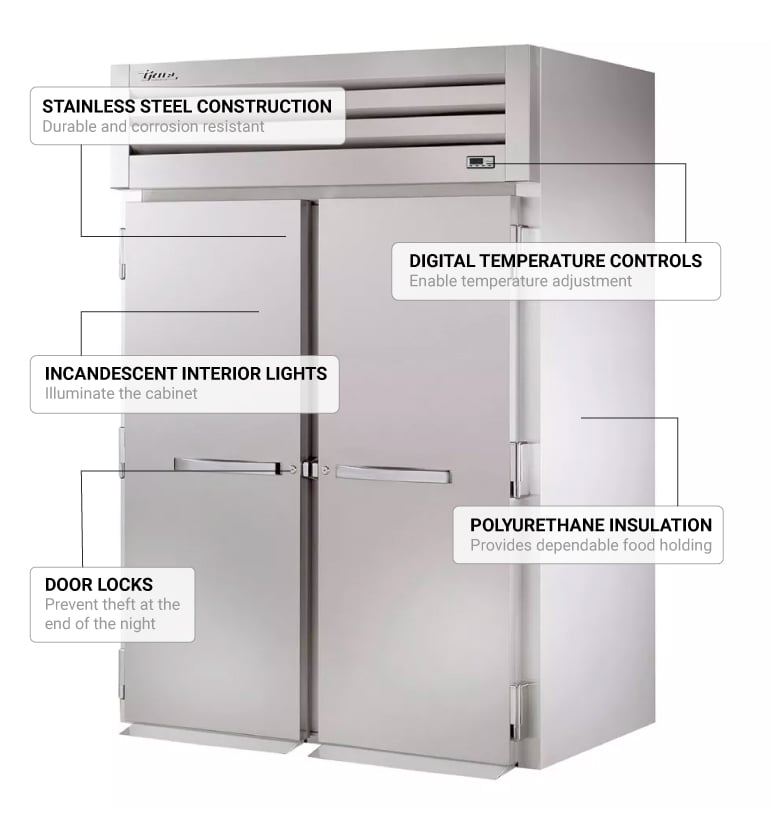 True STR2FRI-2S-HC 68" SPEC SERIES® Two Section Roll In Freezer, (2 ...