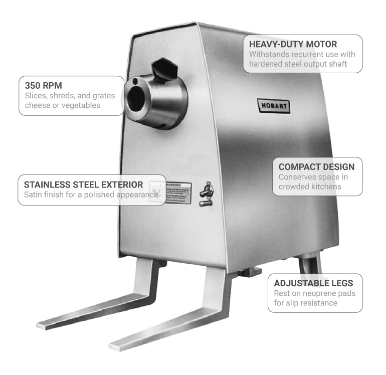 Hobart PD-35 Table Model Power Drive Unit w/ 350 RPM Drive, Stainless, 115v