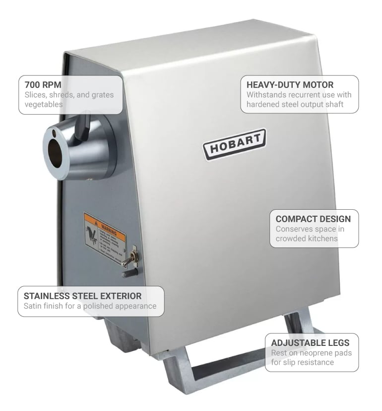 Hobart PD-70 Table Model Power Drive Unit w/ 700 RPM Drive, Stainless, 115v