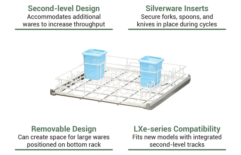 Hobart TWOLEVELKIT-LX Second Level Rack Kit for LXER, LXEH & LXEC
