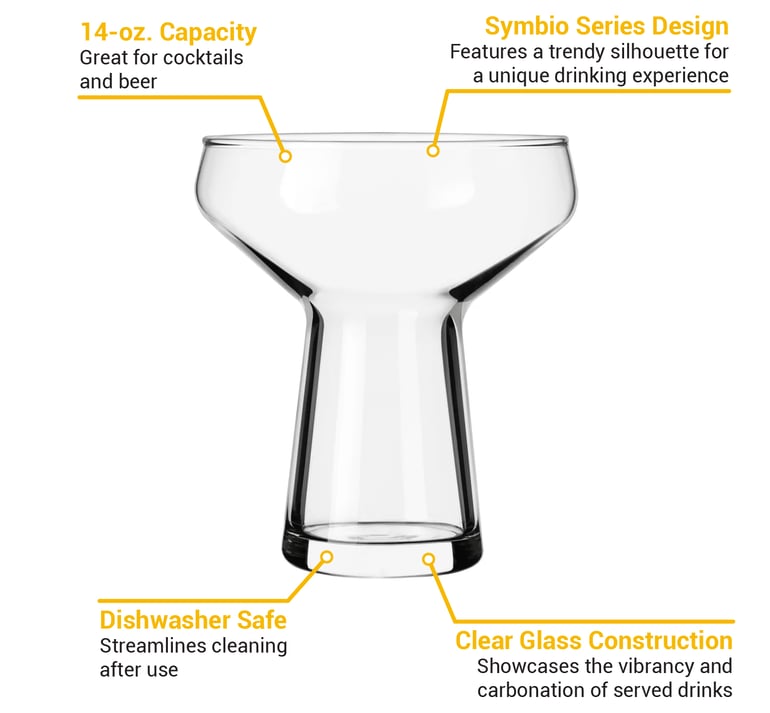 Libbey 1102 14 oz Symbio Coupe Glass