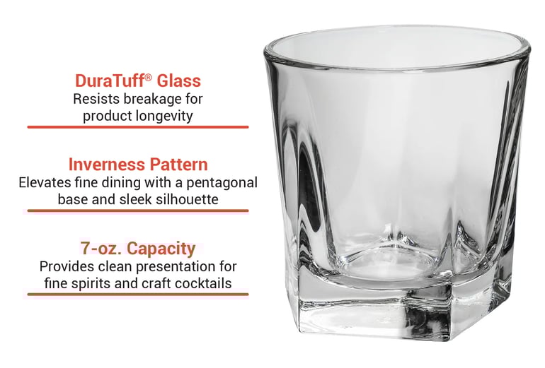 Libbey 15480 7 oz Rocks Glass - Inverness