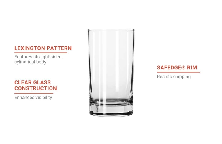 Libbey 2359 11 1/2 oz Lexington Beverage Glass - Safedge Rim Guarantee