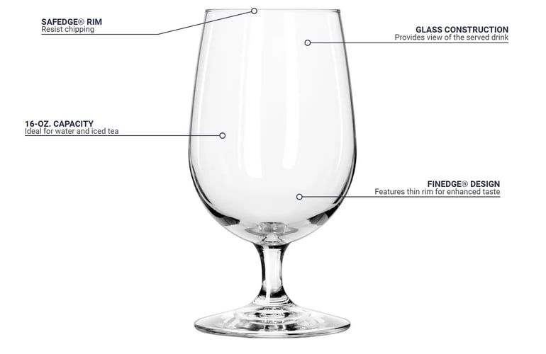 Libbey 7513 16 oz Vina Goblet Glass
