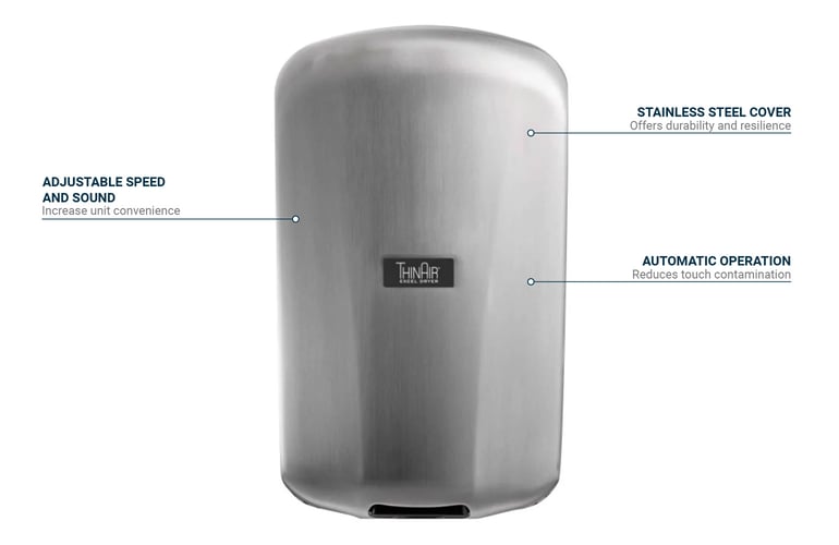 Excel Dryer TA-SB Automatic Hand Dryer w/ 14 Second Dry Time ...
