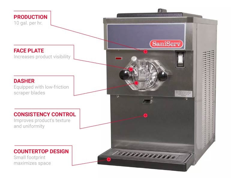 Saniserv 708 Margarita Machine - Single, Countertop, 128 Servings/hr ...