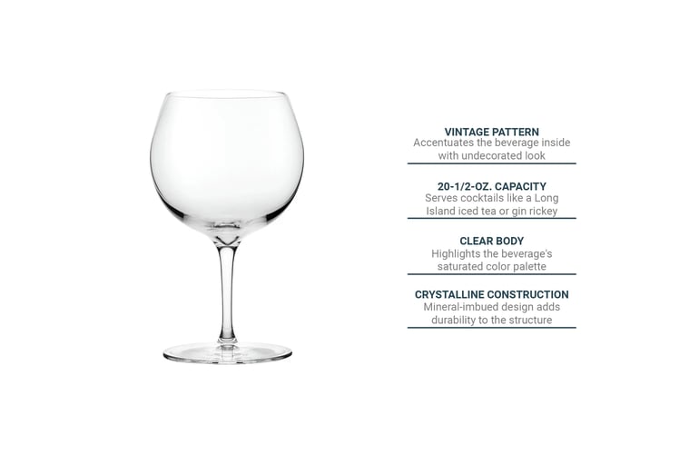 Steelite P66300 20 1/2 oz Vintage Gin & Tonic Glass