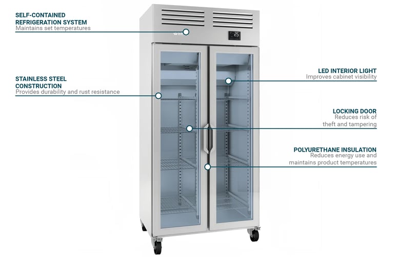 Infrico IRR-AGN600CR 38 3/8" Two Section Reach In Refrigerator, (2 ...