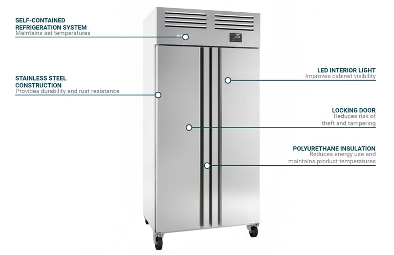 Infrico IRR-AGN602 38 3/8" Two Section Reach In Refrigerator, (2) Left ...