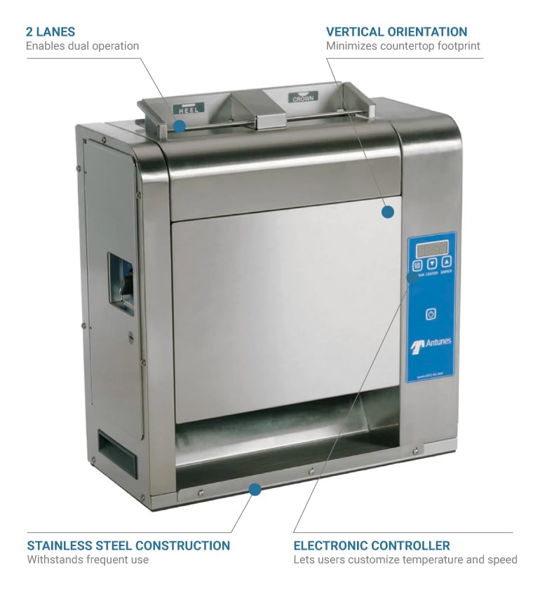 Antunes GST-2V-9210999 Vertical Toaster - (2) Belts, 208-240v/1ph