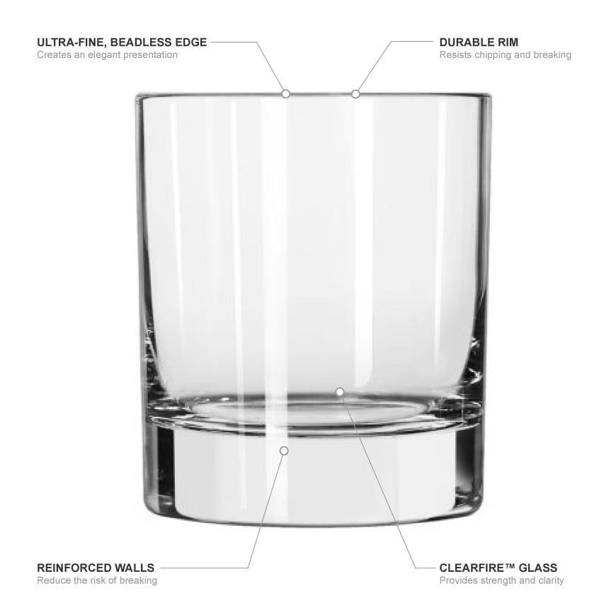 Libbey 9035 10 1/2 oz Rocks Glass - Modernist